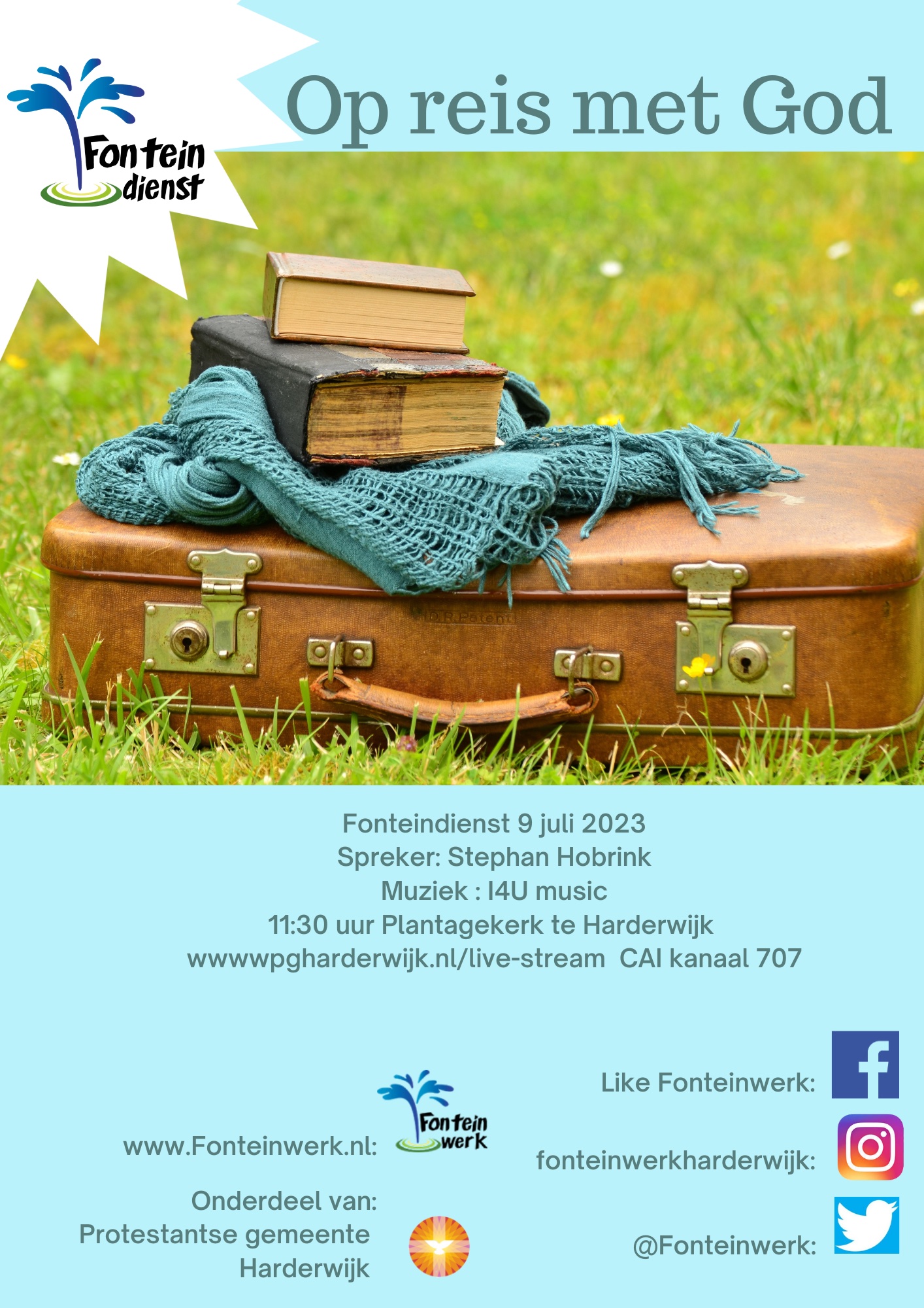 Fonteindienst 9 juli - Op reis met God | Fonteinwerk