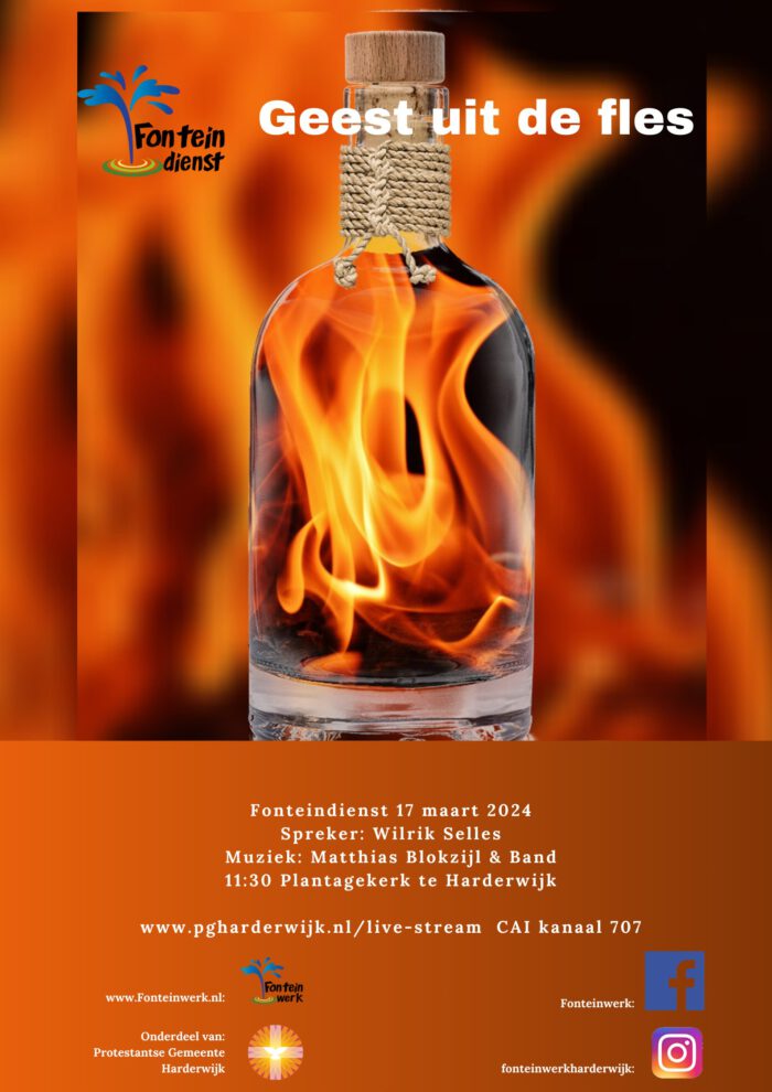 Fonteindienst 17 maart - Geest uit de fles | Fonteinwerk